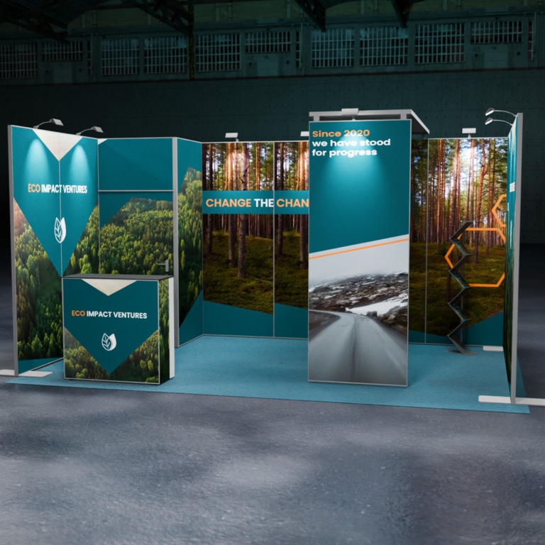 OCTAWALL Messestand inkl. Druck & Zubehör | FLYERALARM Expo Systems